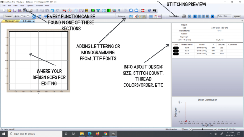 Discovery of sew what pro embroidery software - EMBROIDERY-PRO