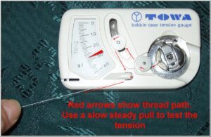 How to Use a Towa Bobbin Tension Gauge - EMBROIDERY-PRO